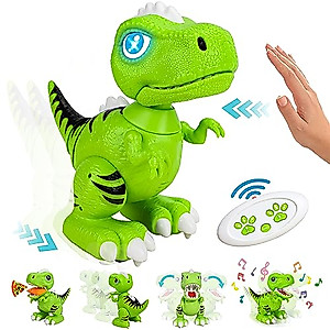 STEAM Life RC Robot Dinosaur Toys for Kids, Remote Control Smart Robot Pet Dinosaur for Age 3 4 5 6 7 8 Boys Girls, Interactive Hand Gesture Walking Dancing Robot, Kids Toys for Boy