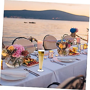 Healvian Transparent Drinking Cup 2pcs Juice Glass Acrylic Party Wine Cups Crystal Glass Tasting Cup Plastic Beer Cups Clear Plastic Wine Cups Wedding Flutes Juices Mug Beverage Container