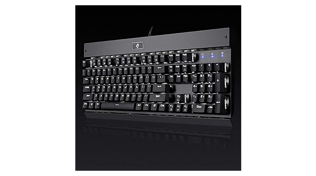 EagleTec KG010 Mechanical Keyboard with Backlit & Brown Switches