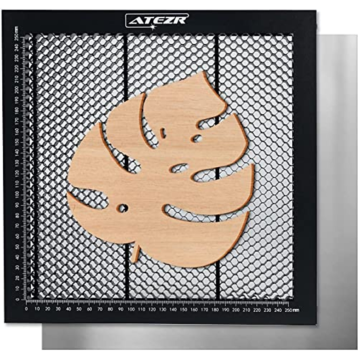 ATEZR 300x300mm Laser Honeycomb Work Table for Laser Engraving Machine, 12x12'' Honeycomb Bed for Fast Heat Dissipation, Bench Protection Compatible with All Laser Engraver Cutting