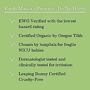 Earth Mama Organic Diaper Balm 2-Ounce | Diaper Cream for Baby | EWG Verified, Petroleum & Artificial Fragrance-Free with Calendula for Sensitive Skin