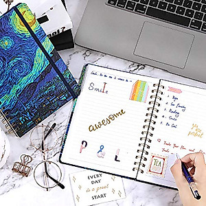 Ruled Notebook/Journal - Lined Journal with Hardcover, 8.4" x 6", College Ruled Spiral Notebook/Journal, Back Pocket, Strong Twin-Wire Binding with Premium Paper, Perfect for School, Home & Office