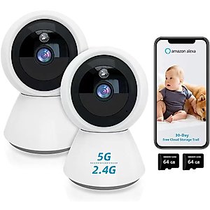 WiFi Camera Indoor Security Camera 2K 5GHz & 2.4GHz Security Camera Cameras for Baby/Elder/Dog/Pet Camera with Phone app Smartphone