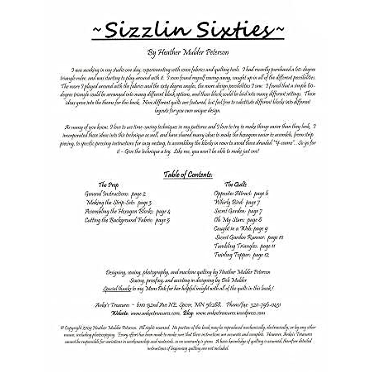 Creative Grids The Sizzzlin' Sixties Quilts Book by Anka's Treasures & The 60-Degree Triangle (8" Finished) Ruler cgrT60 Bundle