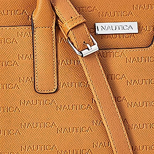 Nautica Sandy Jr. Top Handel Satchel with Removable Crossbody Strap, Camel
