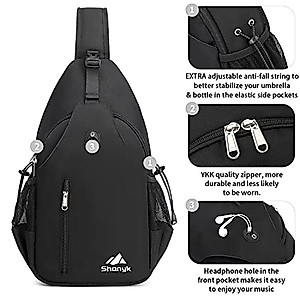 Shanyk Sling Bag | Crossbody Sling Backpack | Daypack Chest Bag for Hiking & Travel