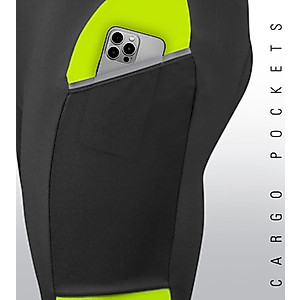 AERO|TECH|DESIGNS | Men's All Day Padded Cycling Tights | Black Accents | Tall Fit | Medium