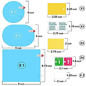 Car Rearview Mirror Waterproof Film - 6 Pieces Side Mirror Film Anti Fog Film for Car Rainproof Mirror Window Film Transparent Nano-Coated Protective Sticker for Cars Trucks Bus Side Windows