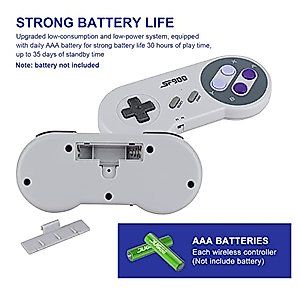 SF900 Wireless Retro Game Console - Plug and Play Video Game Stick Built-in 2000 Games Nostalgia Stick Games, 9 Emulators, Dual 2.4G Wireless Controllers(64G)…