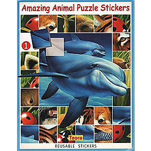 3 PACK Amazing Animal Puzzle Stickers 1,2 & 3