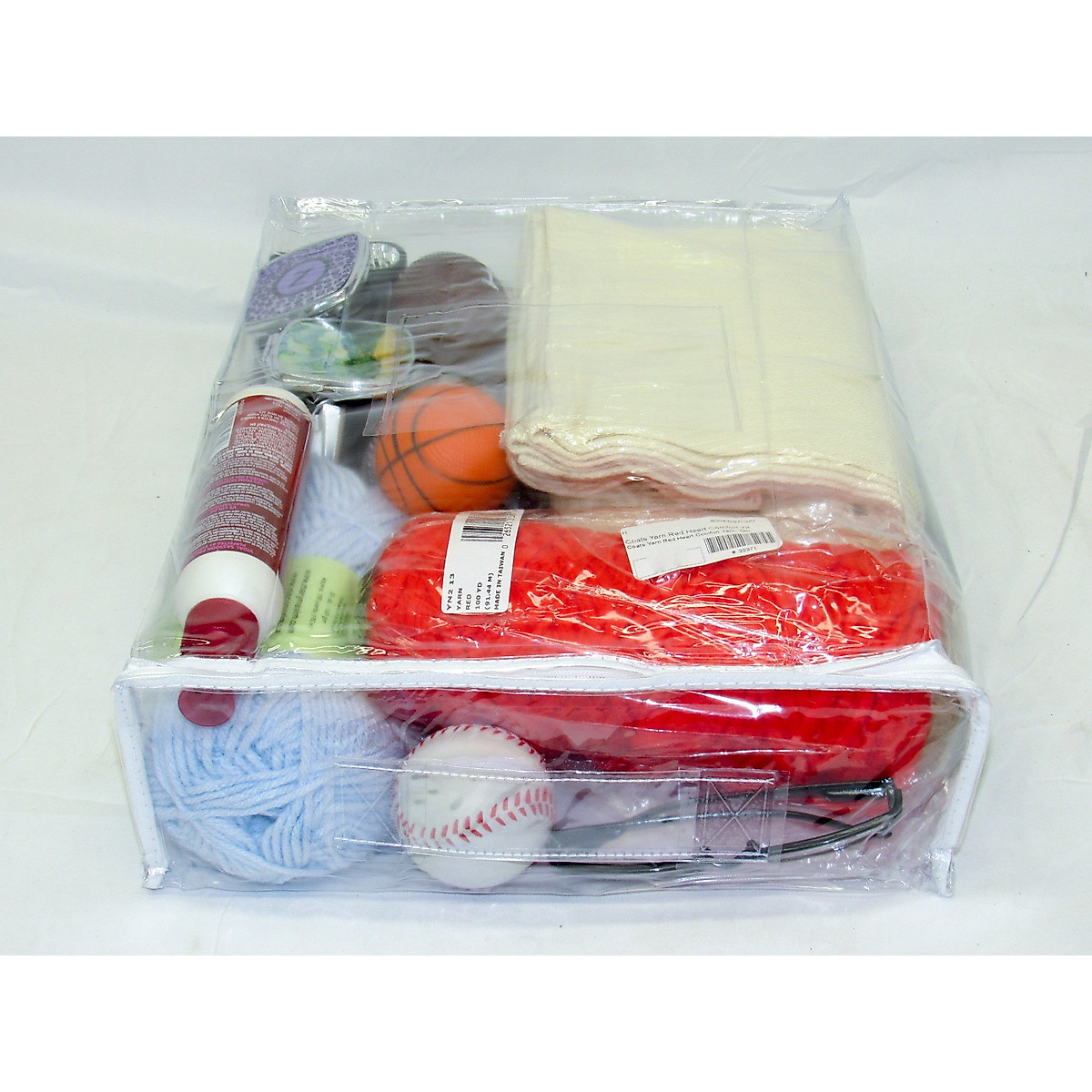 5-Pack Heavy Duty Vinyl Zippered (Clear) Storage Bags (12" x 15" x 4") (3.1 Gallon)