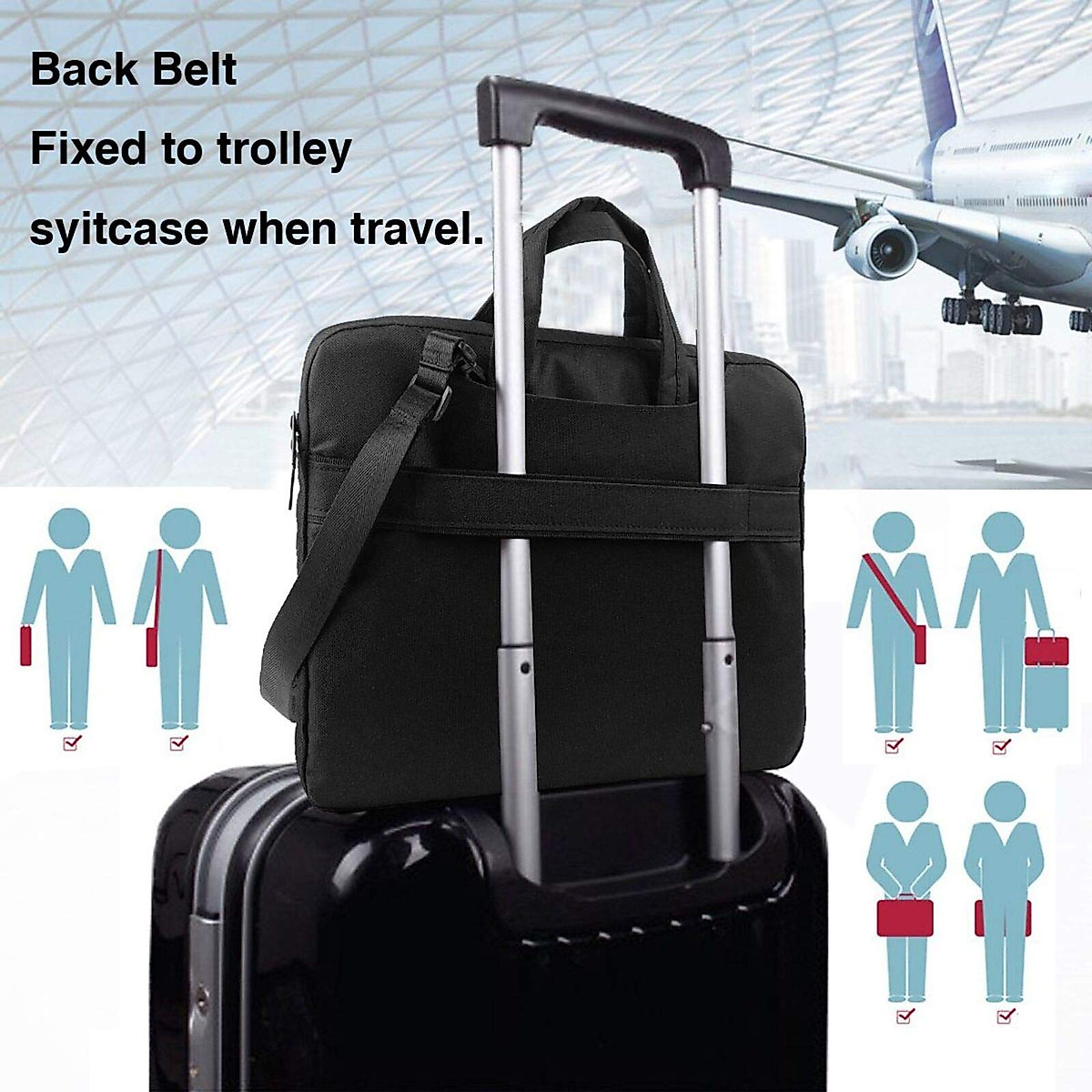 HYTTER Laptop Bag - Portable, Stylish, And Durable - Ideal For Both Men And Women The Swan In Love 14 Inch Picture