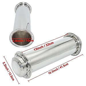 SoClaay Time Capsule Customize Logo Words Text Anti-Corrosion Waterproof Stainless Steel Capsule Container Durable Lock Container Birthday Graduation Gift (16.3x3.9inch)