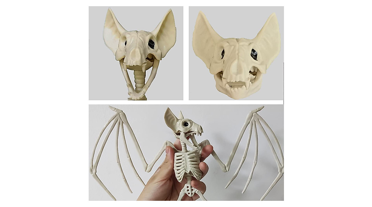 Vivid Bat Skeletons for Halloween Decor - 2 Pack