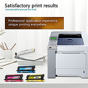 TN115 TN 115 High Yield Toner Cartridge 3 Pack TN115C TN115M TN115Y Toner Cartridge - HIYO Compatible Replacement for Brother TN115 TN110 HL-4040CDW MFC-9450CDN DCP-9040CN 9042CDN Printers (1C/1M/1Y)