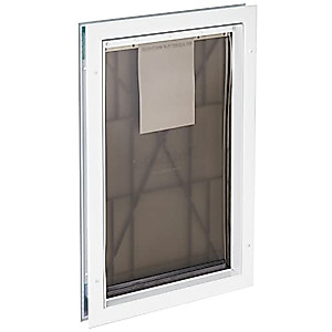 PetSafe, Staywell, Aluminium Pet Door, Solid Design, Easy Install, for Pets Up to 45 kg - (Large),White