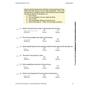 Smarty Pants Puzzles Level 1, Grades 3-12+