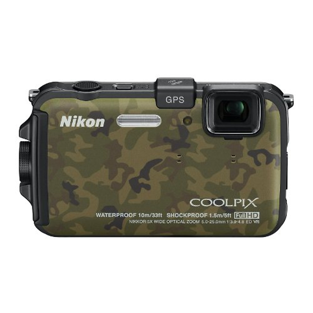 Nikon COOLPIX AW100 16 MP CMOS Waterproof Digital Camera (Camouflage)