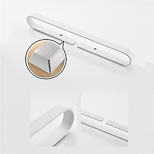 Towel Racks, Towel Rackstylish Bathroom Towel Rail Wall Mounted Towel Rack 1 Tier Bath Towel Rack 2 Installation Methods Aluminum Towel Rail Towel Rack/Real for Bathroom/White/50Cm