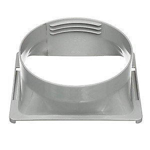 AkoMatial 15cm Round/Square Shaped Exhaust Hose Duct Interface Adapter for Portable Air Conditioner - Silver Square C/H Series
