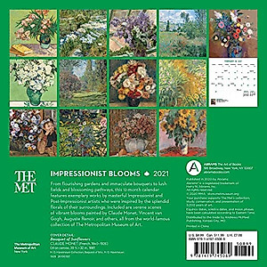 Impressionist Blooms 2021 Mini Wall Calendar