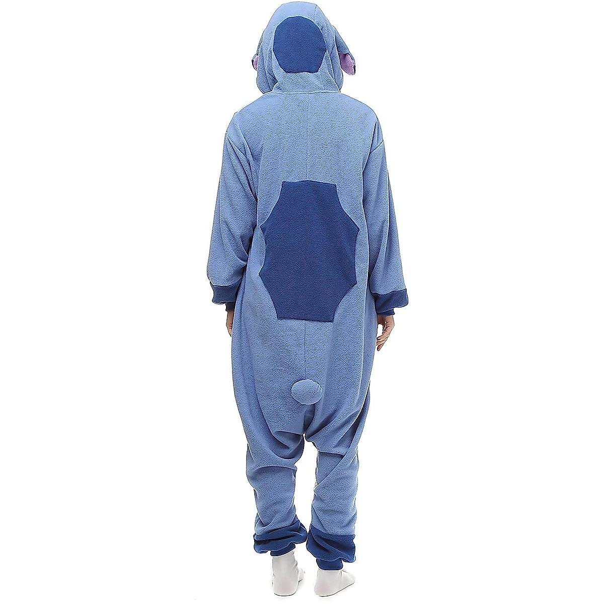 HAPPY LIVES Adult Women Onesie Pajama Halloween Costumes for Adult and Teenagers (Blue Stitch, Large)