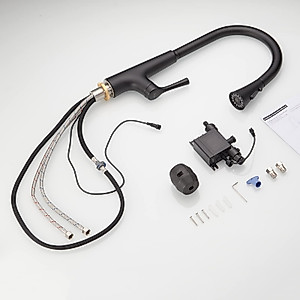 LIVIZA Touchless Kitchen Faucet with Pull Down Sprayer, Single Handle Motion Sensor Activated, Hands-Free Kitchen Sink Faucet, Brushed Nickel