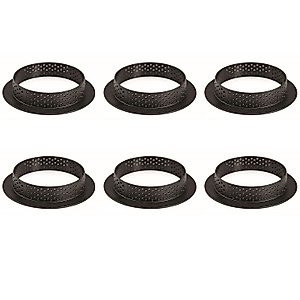 Silikomart "Tarte Ring 80" Heat-Resistant Perforated Plastic Cutting Ring 3.14 Inch Diameter - 6 Pieces