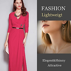 Silver Wire Chic Hoop Earrings for Women Girls