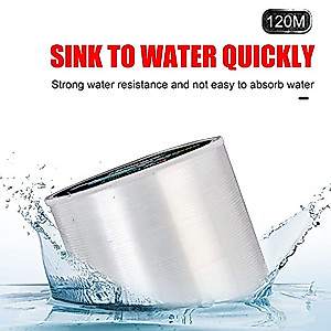 Monofilament Fishing Line Strong Mono Nylon Line Superior Mono Nylon Fish Line Great Substitute 120 Meters Abrasion Resistant Fly Fishing Line for Freshwater