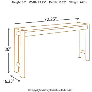 Signature Design by Ashley Furniture Torjin Urban Counter Height Dining Room Table, Two-tone Brown