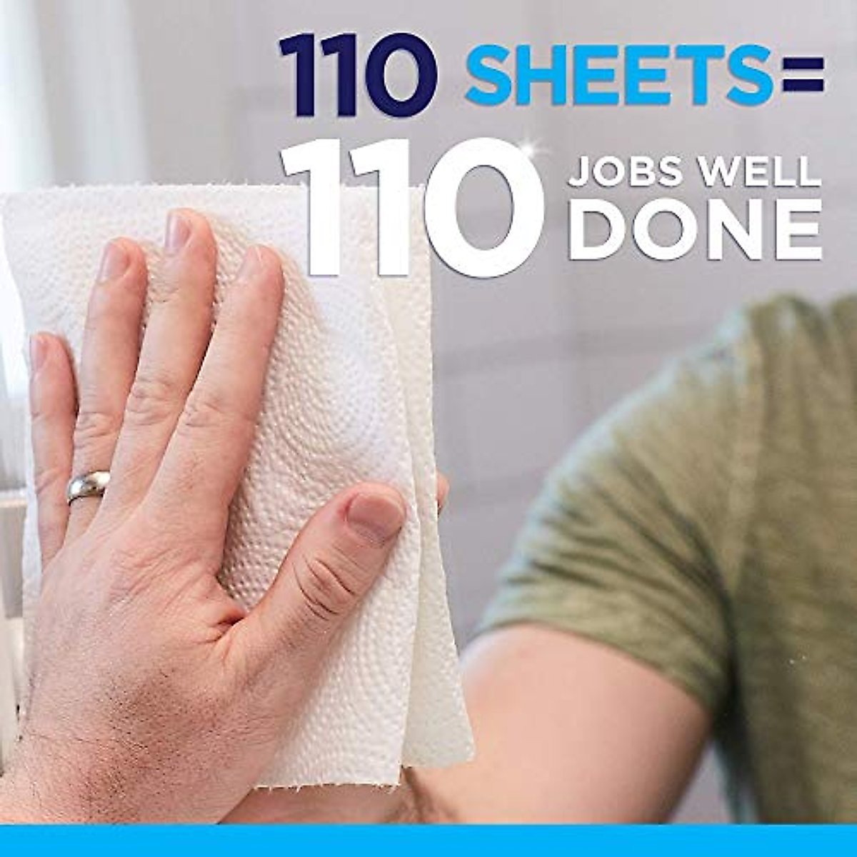Sparkle Paper Towels, Spirited Prints, Pick-a-Size, 6 Count of 110 Sheets Per Roll, 110 Sheets (Pack of 6)