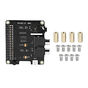Cuifati Expansion Board for Raspberry Pi,3 Model B / 2B /B+/A+/, fosa PiFi/DAC+/HiFi/Full-HD Audio Expansion Board for Raspberry Pi Zero W, Support Volumio RuneAudio OSMC XMBC(Kodi) MOODE