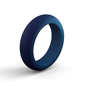 Women's Navy Blue Silicone Ring