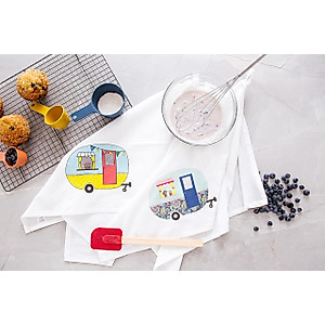 LLdecor RV Kitchen Towels - Set of 2, Urban Hippy Design