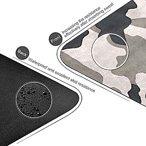 GOODOLD Black White Cow Print Yoga Mat, 71 x 26 Inch Non-slip Yoga Mats Folding Travel Exercise Mat Indoor Outdoor Gym Pilates with Storage Bag for Women Men