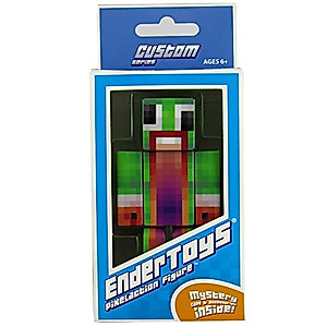 EnderToys Green Big Mouth Guy Action Figure - Toy Figurine - Birthday Cake Topper Decoration - Surival Playset Doll