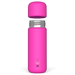 Vejo Personal Blender Powder-Powered Blending System | No Shaking | No Clumps | No Prep | Easy One-Button Design | USB Rechargeable Blender | Neon Pink