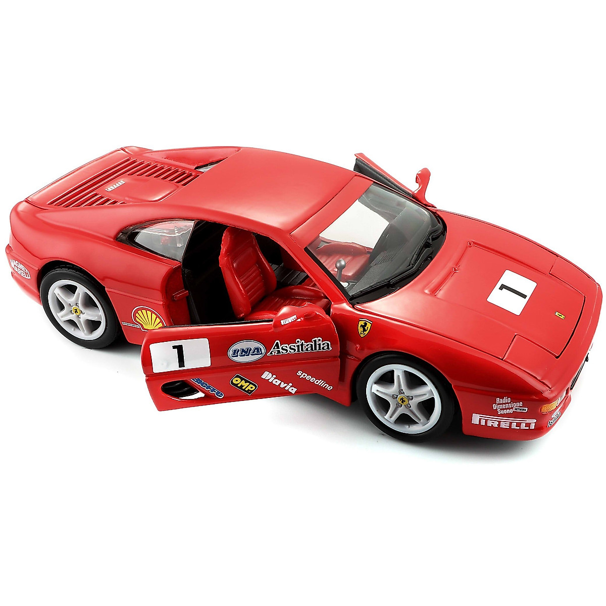 Bburago 18-26306 1/24 Scale - Ferrari F355 Challenge, Red