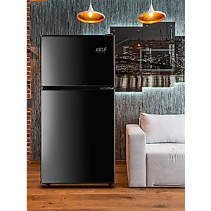 KRIB BLING Mini Fridge With Freezer…