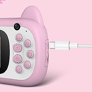 SOLUSTRE Toy Camera 1pc Children's Camera Video White Photo Lens Million Toypink Mini Printable Dual Camra