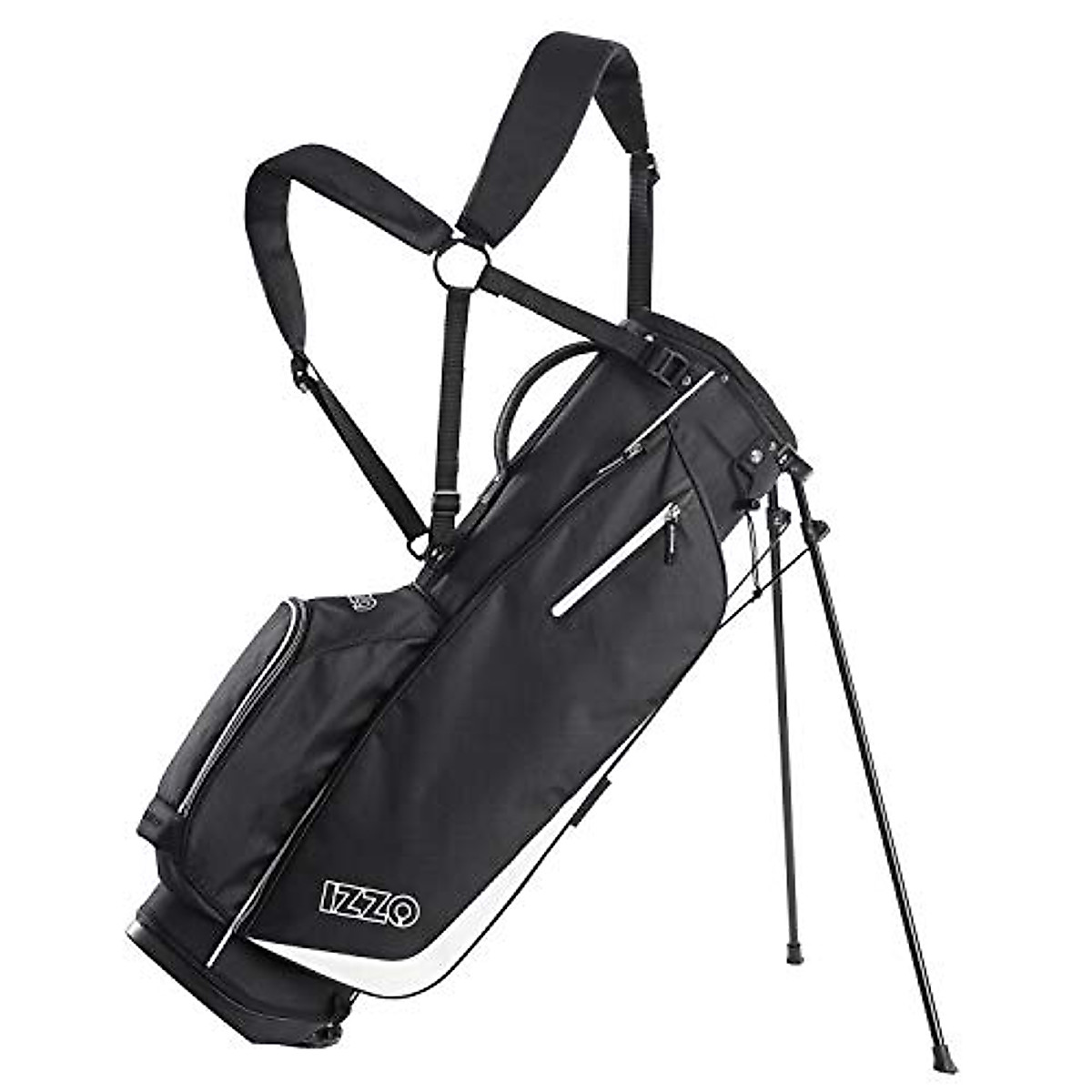 IZZO Ultra Lite Stand Bag, Black,Black/White 3.2 pounds
