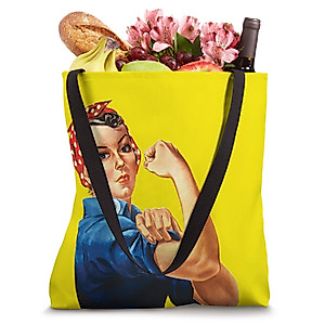 Retro Rosie the Riveter Feminist - We Can Do It Tote Bag