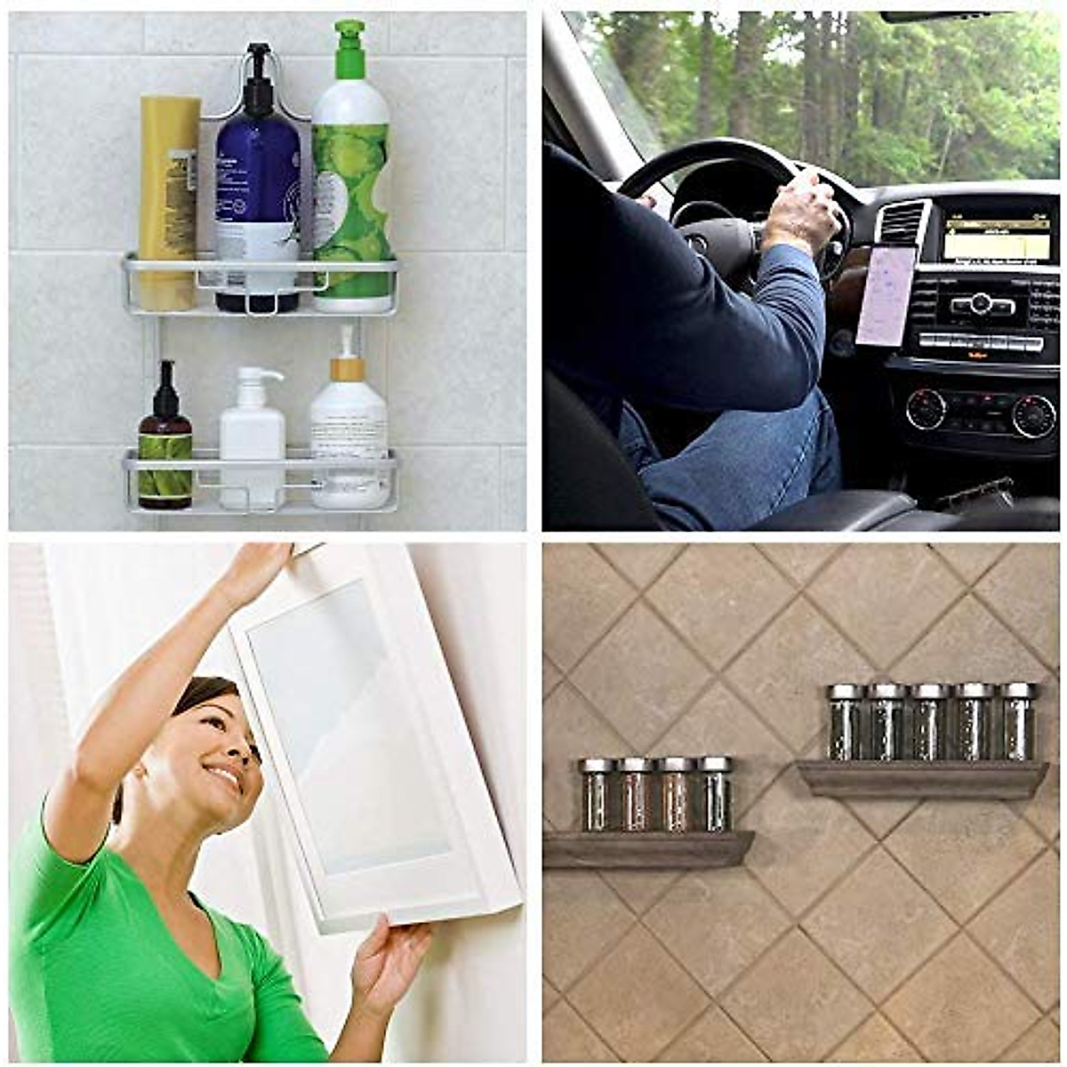 Bell+Howell ALIENTAPE Nano Double Sided Tape, Multipurpose Removable Adhesive Transparent Grip Mounting, Washable Strong Sticky Heavy Duty for Carpet Photo Frame Poster Décor As Seen On TV