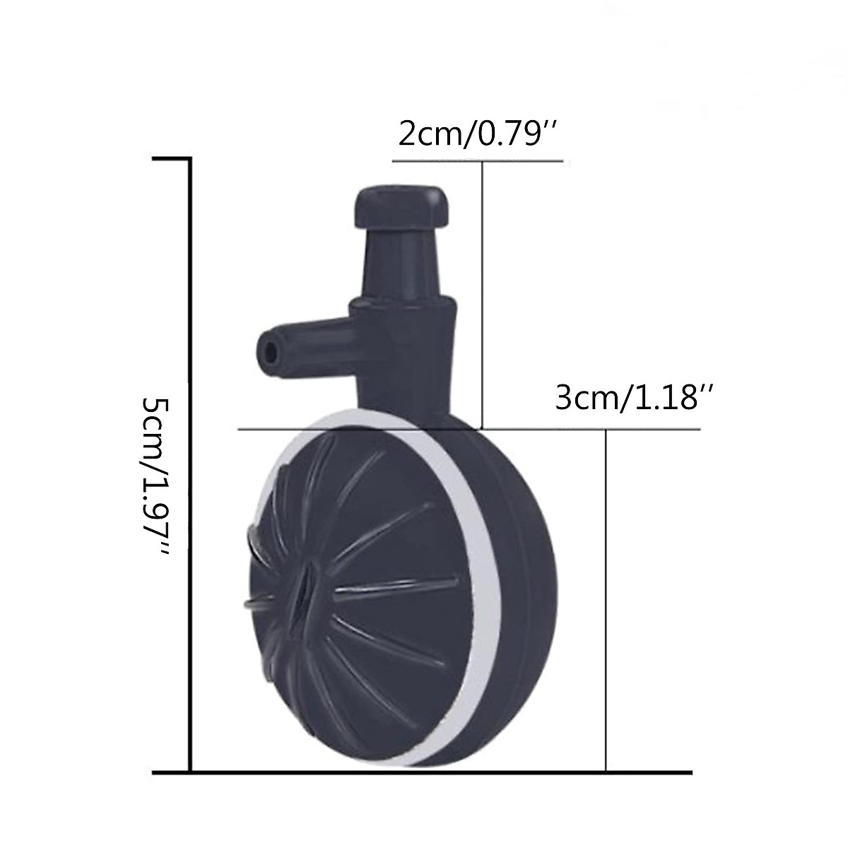 Air Stone for Aquarium Hydroponics Fish Pond for Tank Bubbler Diffuser with Suction Cup Adjustable Bubble Dense Bubbler Bubble Disc Air Stones Air Bubble Suction Cup Small Micro Bubbles