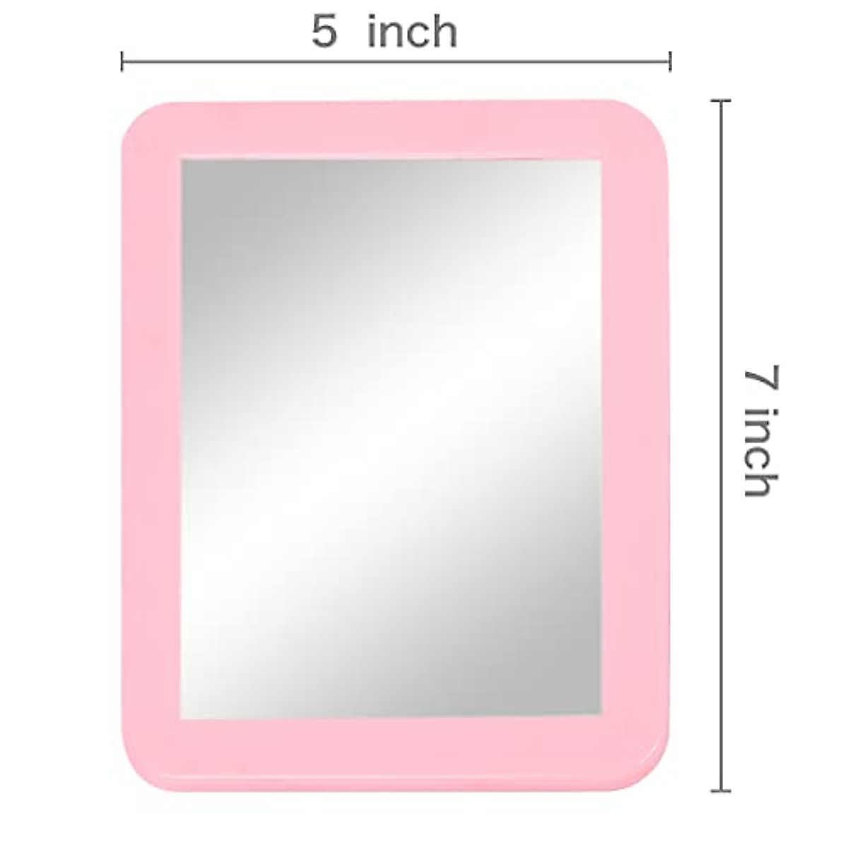 Magnetic Locker Mirror - 5x7" Real Glass