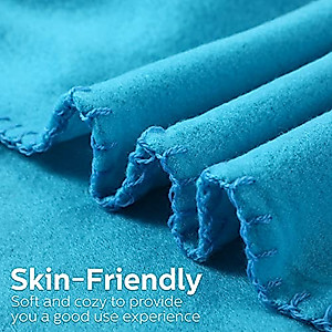 24 Pack Bulk Fleece Throw Blankets Solid Color Warm Fleece Blankets Lightweight Polar Fleece Blanket Soft Solid Polyester Sofa Blankets for Home Dorm Bed Sofa, 50 x 60 Inch (Vivid Colors)
