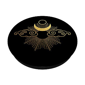 Occult Moon Esoteric Occultism Tarot Card Witchcraft Alchemy PopSockets PopGrip: Swappable Grip for Phones & Tablets