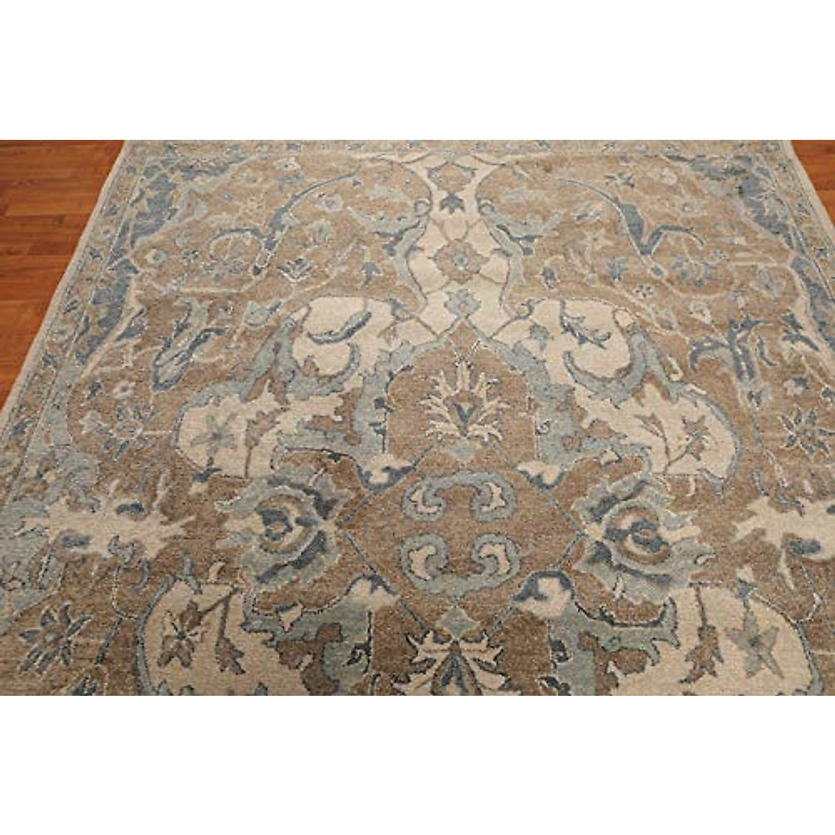 Old Hand Made Allura Floral Traditional Persian Oriental Woolen Area Rugs (8'x10')