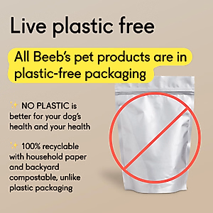 Beeb’s Lamb Lung Dog and Puppy Training Treats • 100% All Natural, Grass-Fed Lamb, Protein Rich, Single Ingredient in Plastic Free Packaging • 4 oz